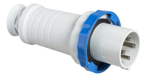 Plug Macho 3p+t 125a 220v Ip67 Azul 4679 81391