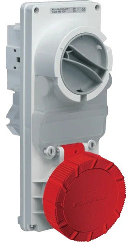 Tomada Embutir C/bloqueio 63a 3p+t 400v Vm Ip65 Topter